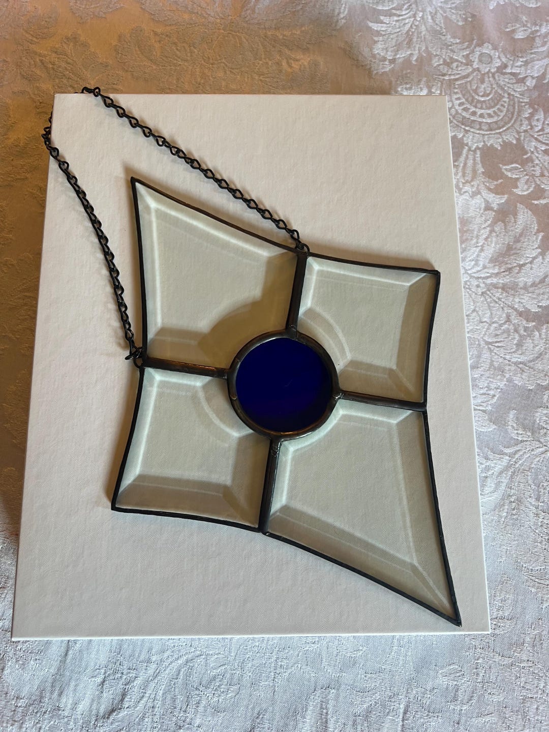Stained Glass – Beveled Eye – Cobalt Blue - Etsy