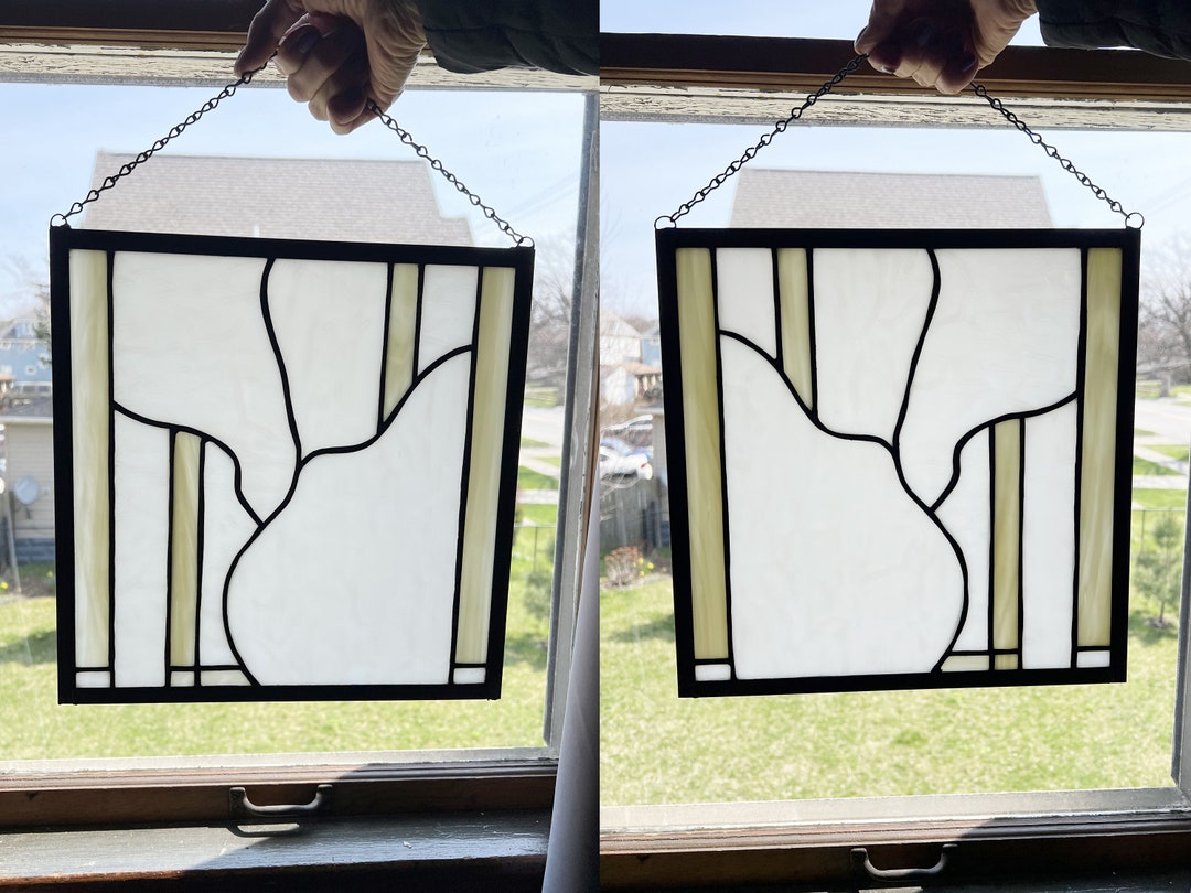 Stained Glass – Repurposed Pair of Panels - Etsy