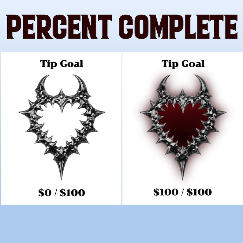 Heart Twitch Goal Widget – Animated Stream Alerts for Twitch - Etsy