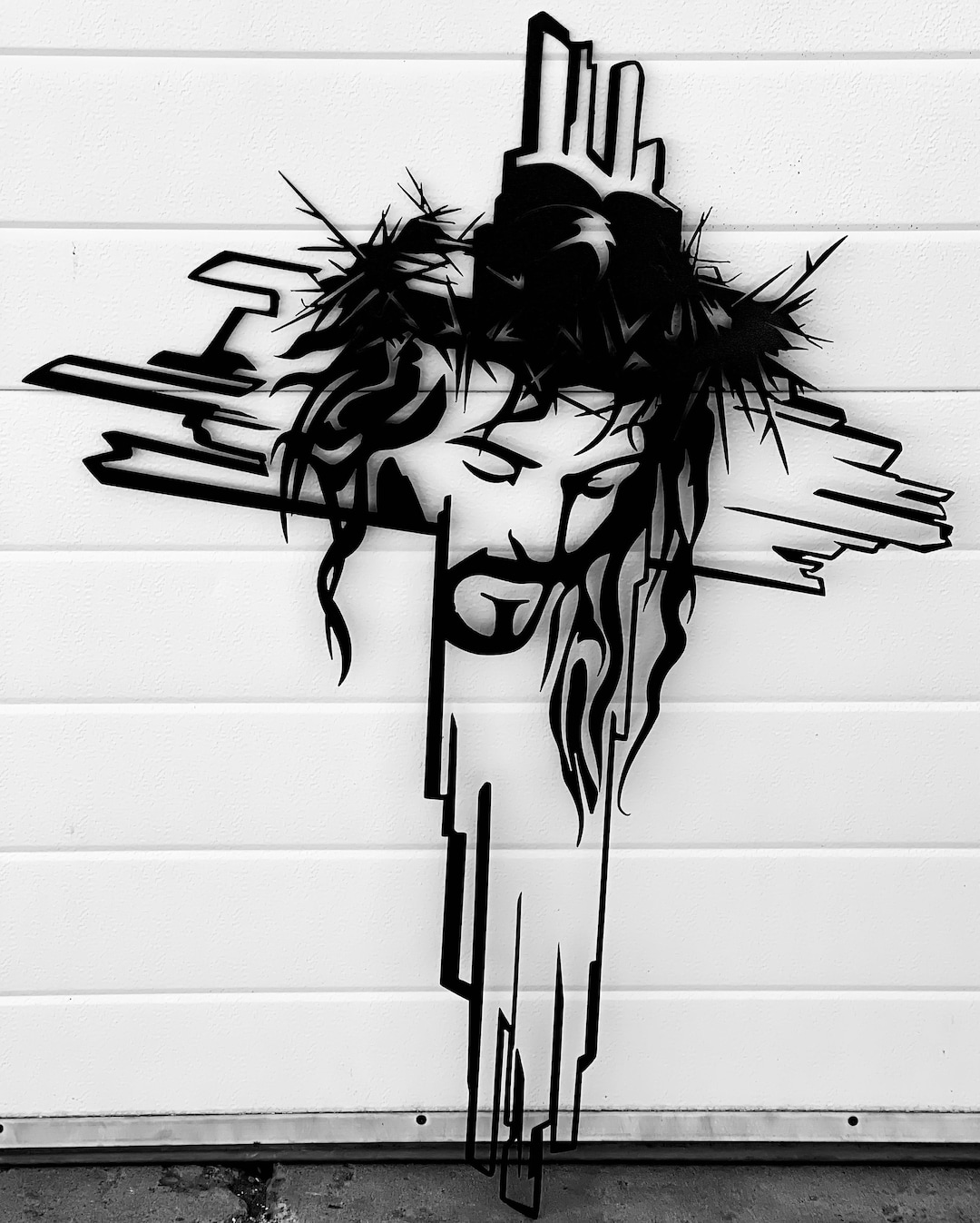 Jesus Cross Wall Decor- Metal Art- Jesus- Cross- Gift for Her- Gift for ...