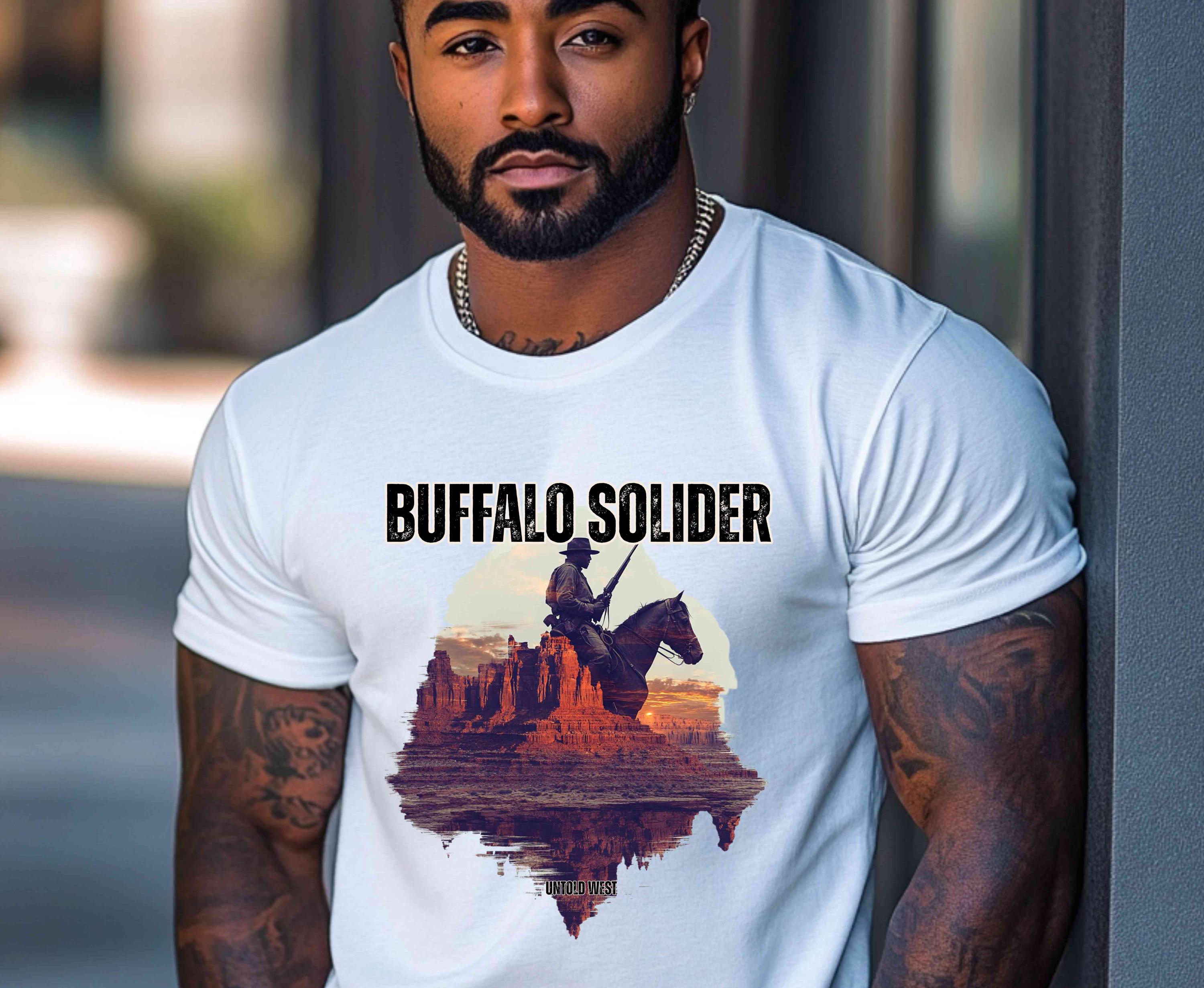 Black Cowboy Buffalo Soldier PNG: Afro Western Art (digital Download ...