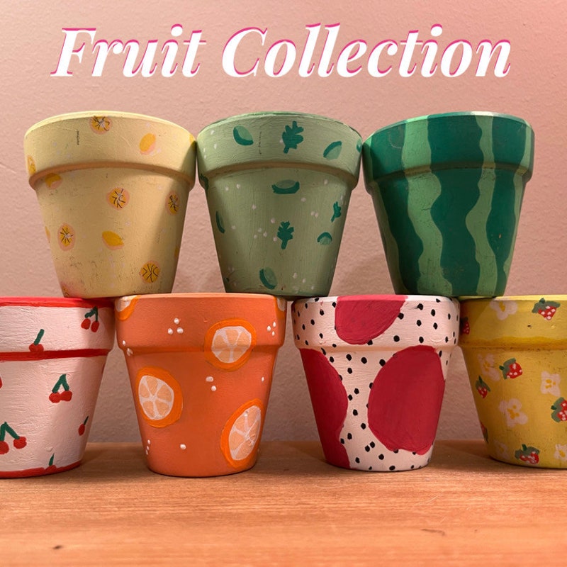 Painted Pot - Etsy