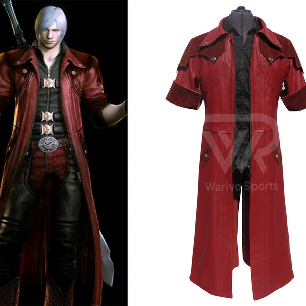 Devil May Cry 3 Dante Red Trench Coat - Etsy
