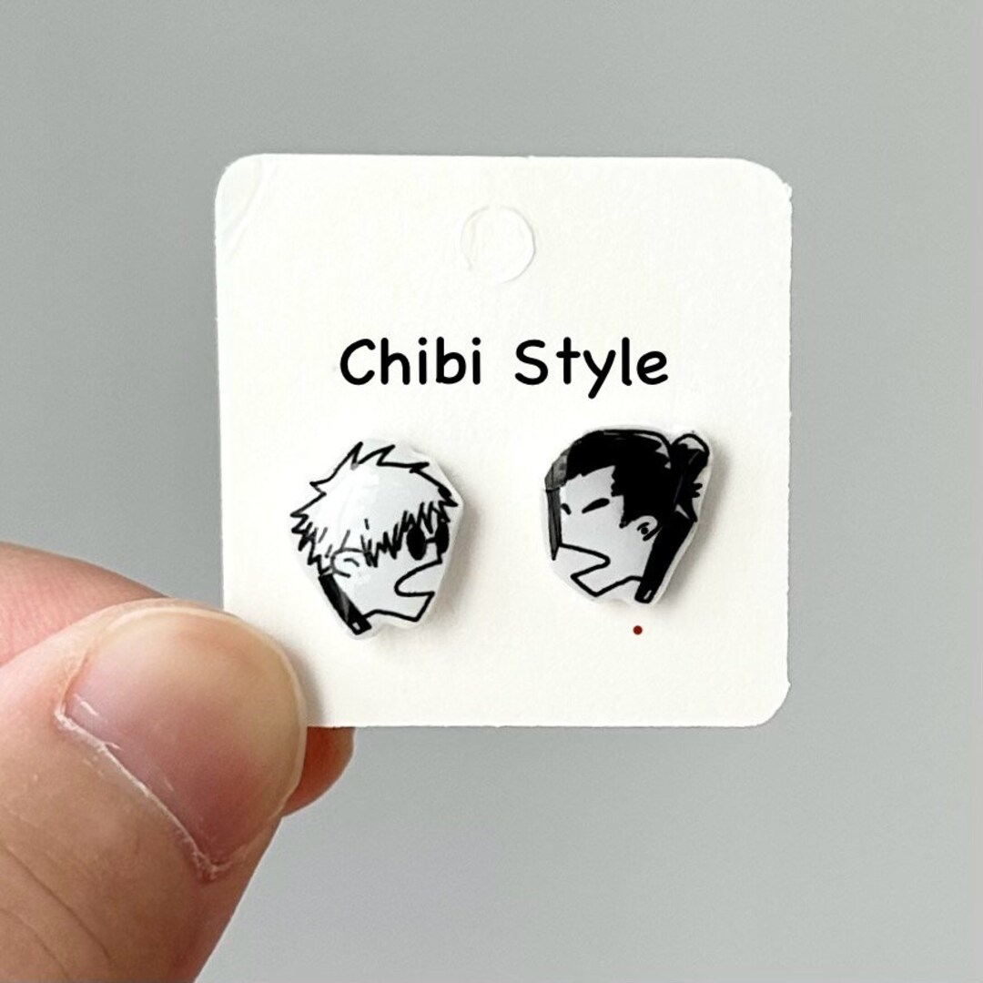 Gojo Geto Earrings | Satosugu Merch | Anime Jewelry | Anime Christmas ...