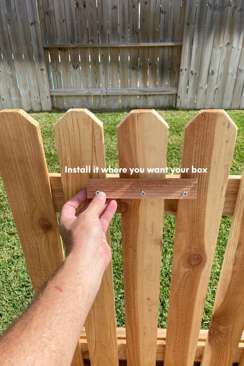 Picket Planter Wall Planter Cedar Box Garden Planter Herb Garden