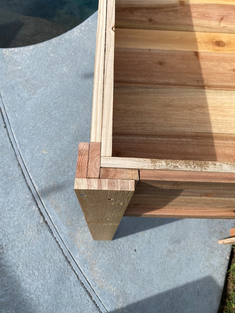 Picket Planter, Wall Planter, Cedar Box, Garden Planter, Herb Garden, Flower Planter, Cedar ...