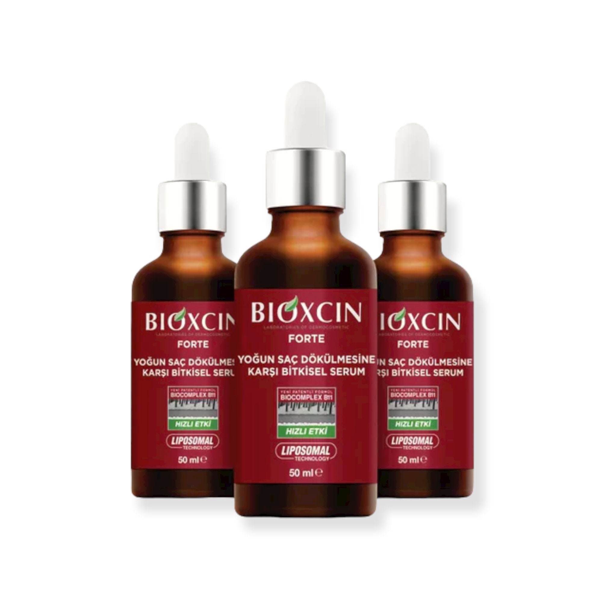 Bioxcin Forte Serum Intensive Anti Hair Loss 3x50ml Bioxcin Forte ...