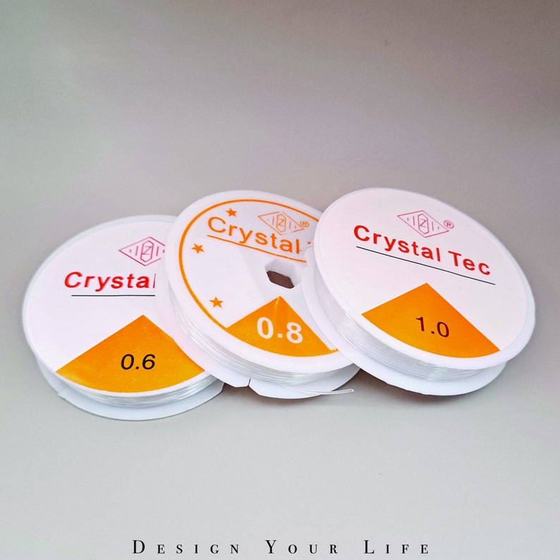 Crystal Tec Elastic Clear Bead String Silicone Nylon Thread - Etsy