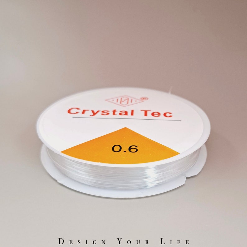 Crystal Tec Elastic Clear Bead String Silicone Nylon Thread - Etsy