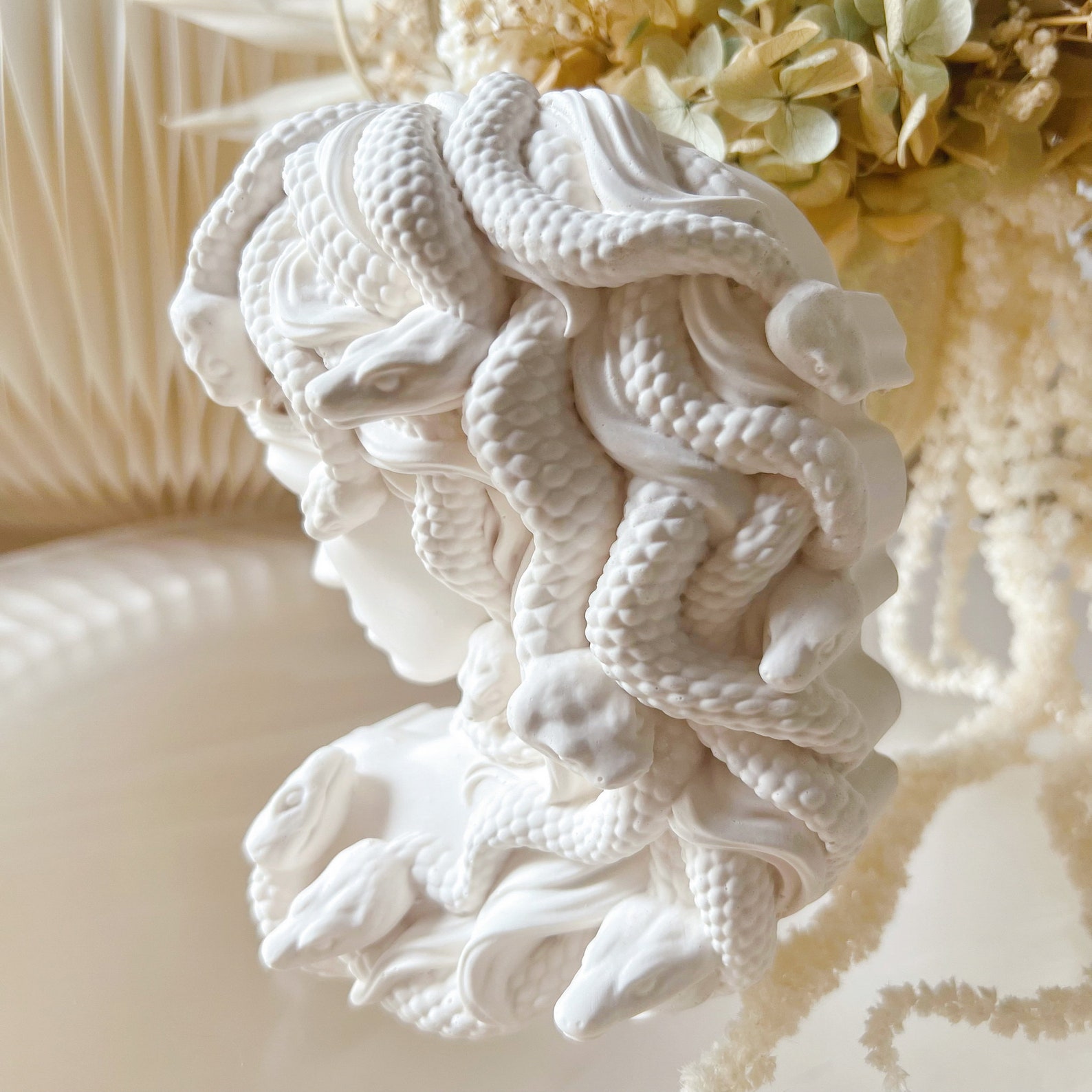 Medusa Bust Home Décor Handmade Greek Mythology Inspired Medusa Head ...