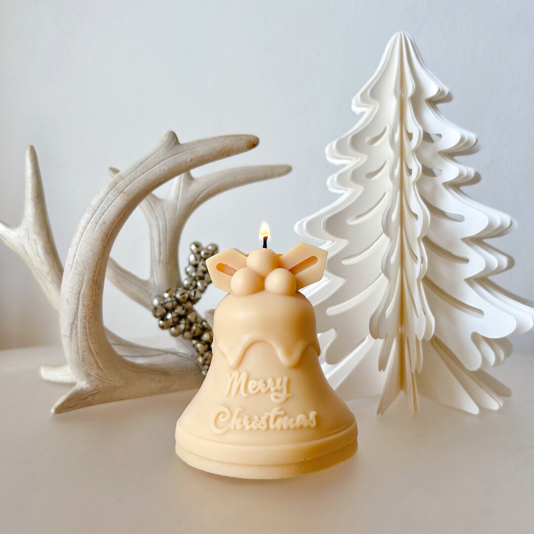 Christmas Bell Candle, Merry Christmas Candle, Christmas Gift Idea ...