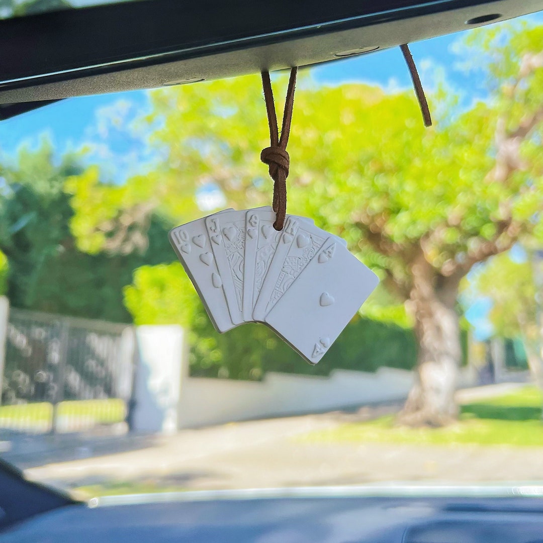 Car Air Freshener, Royal Flush Poker Cards Car Hanging Diffuser, Car ...