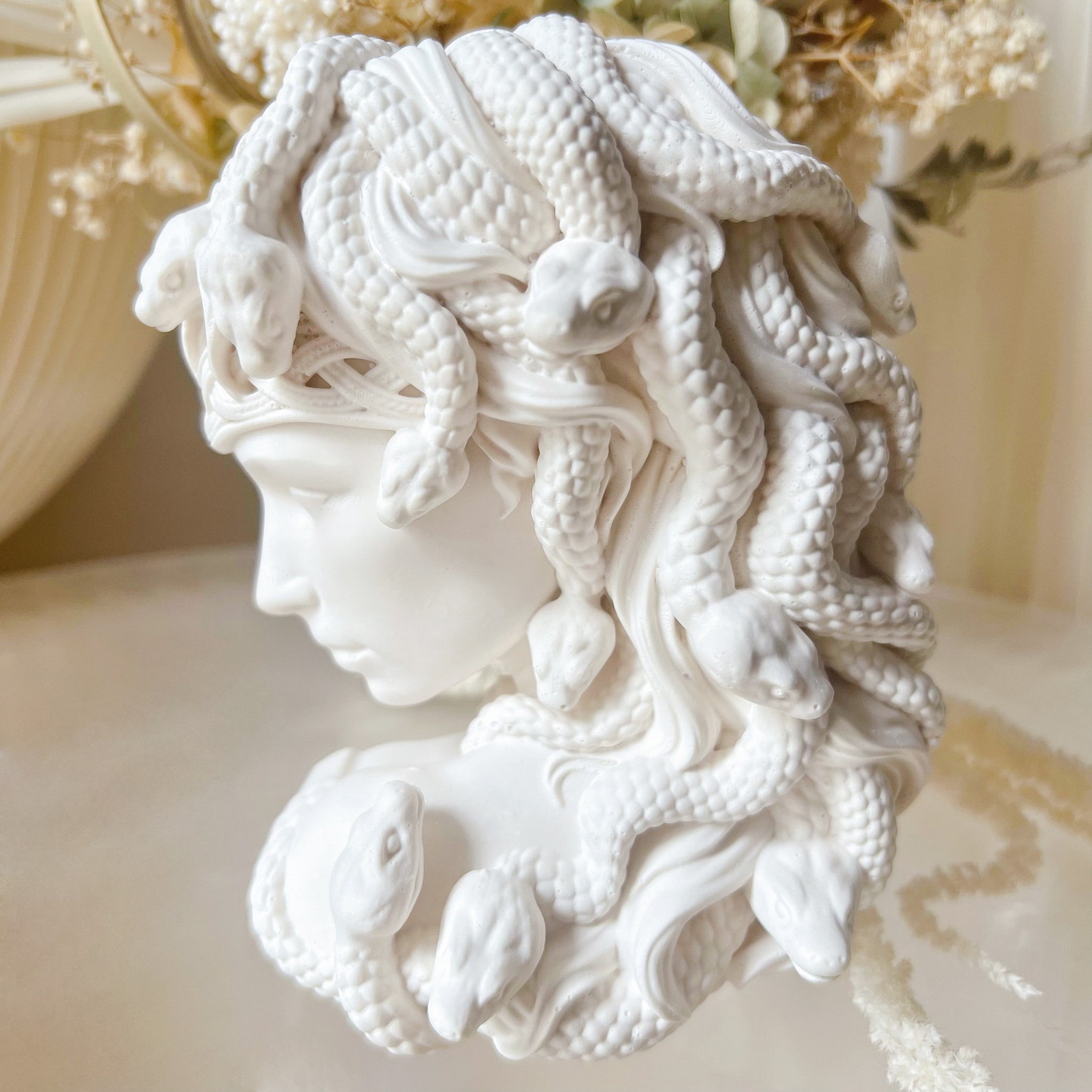 Medusa Bust Home Décor Handmade Greek Mythology Inspired Medusa Head ...