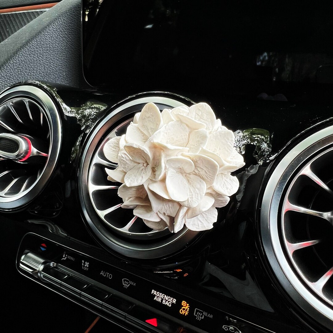 Car Air Freshener, Hydrangea Car Vent Clip, Flower Hanging Diffuser, Custom Air Freshener ...