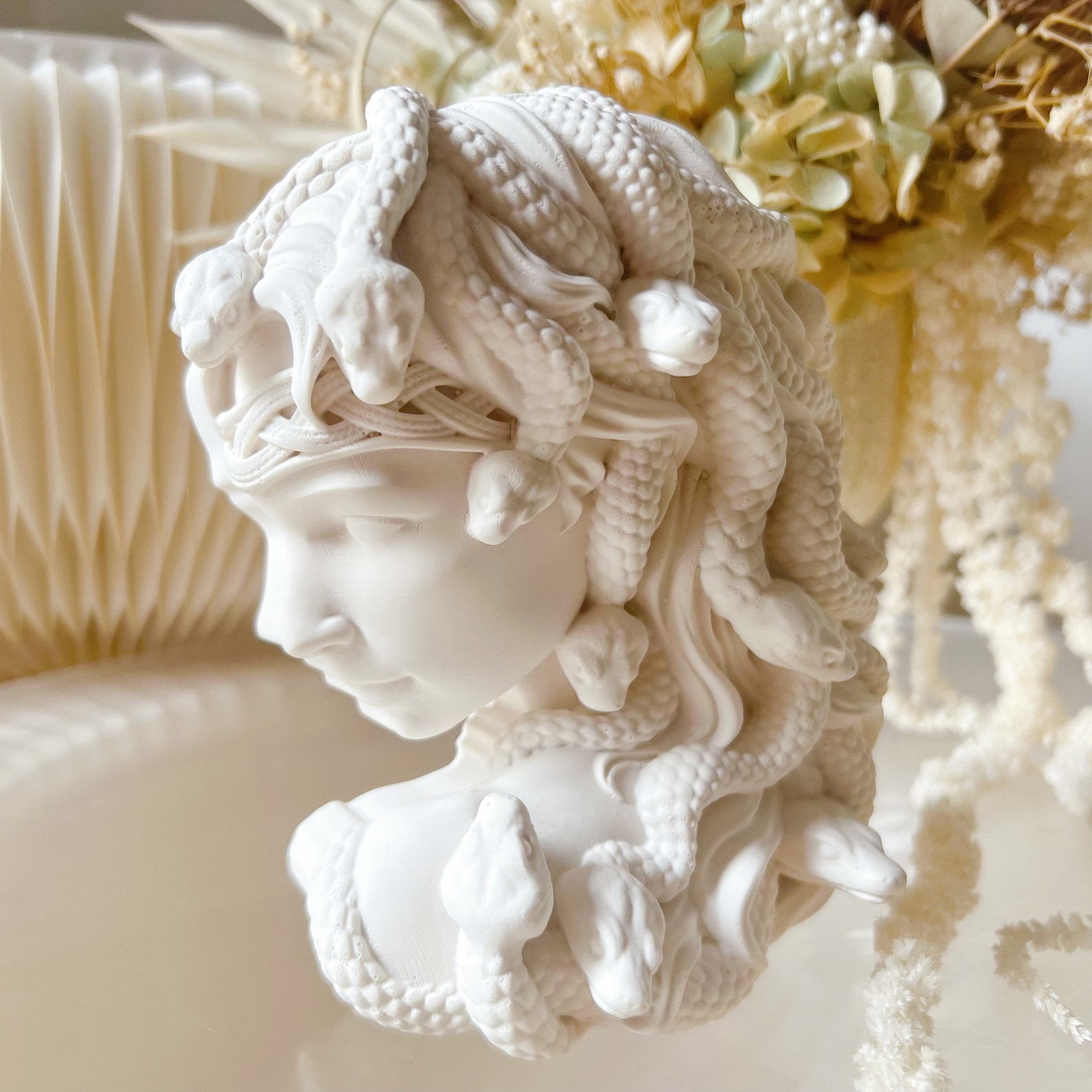 Medusa Bust Home Décor Handmade Greek Mythology Inspired Medusa Head ...
