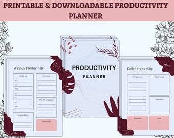 Productivity Planner Habit Tracker to Do List Mood Tracker Google ...