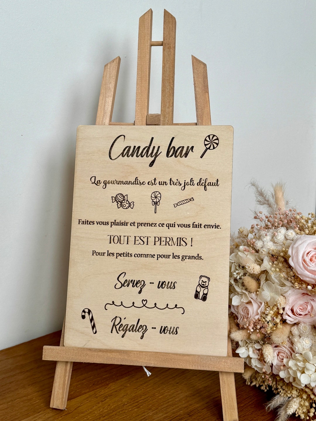 Panneau / affiche candy bar - Etsy France