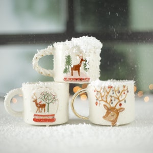 Reindeer Mugs-rudolph the Red Nosed Reindeer-deer Mugs-deer Gifts ...