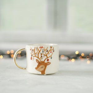 Reindeer Mugs-rudolph the Red Nosed Reindeer-deer Mugs-deer Gifts ...