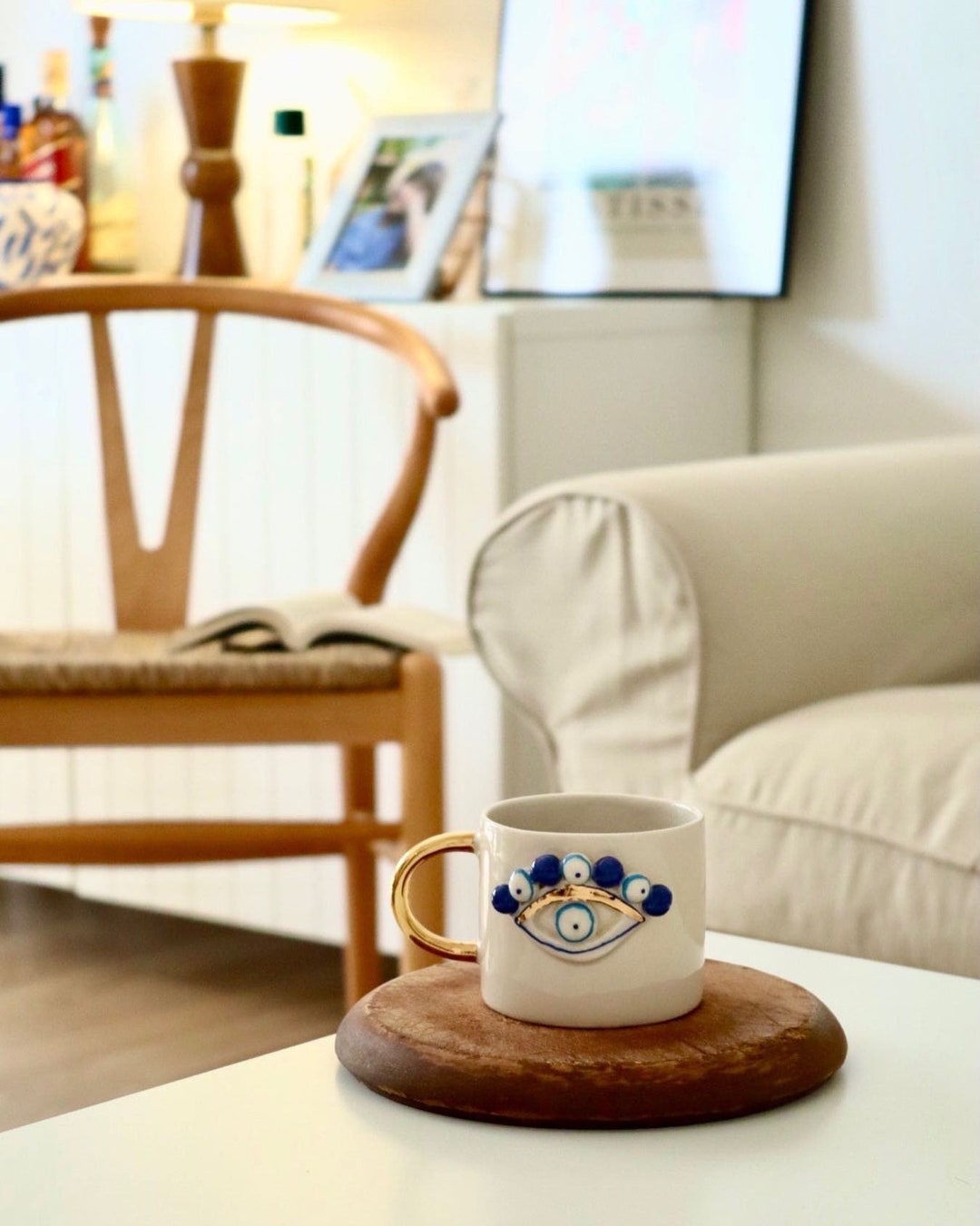 Handmade Ceramics Evil Eye Mug 10 Oz Perfect Gift for Coffee Lovers - Etsy