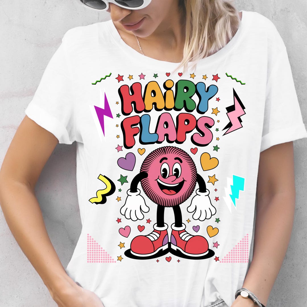 Hairy Flaps PNG Funny Retro Mascot Digital Download, Rude Adult Humor ...