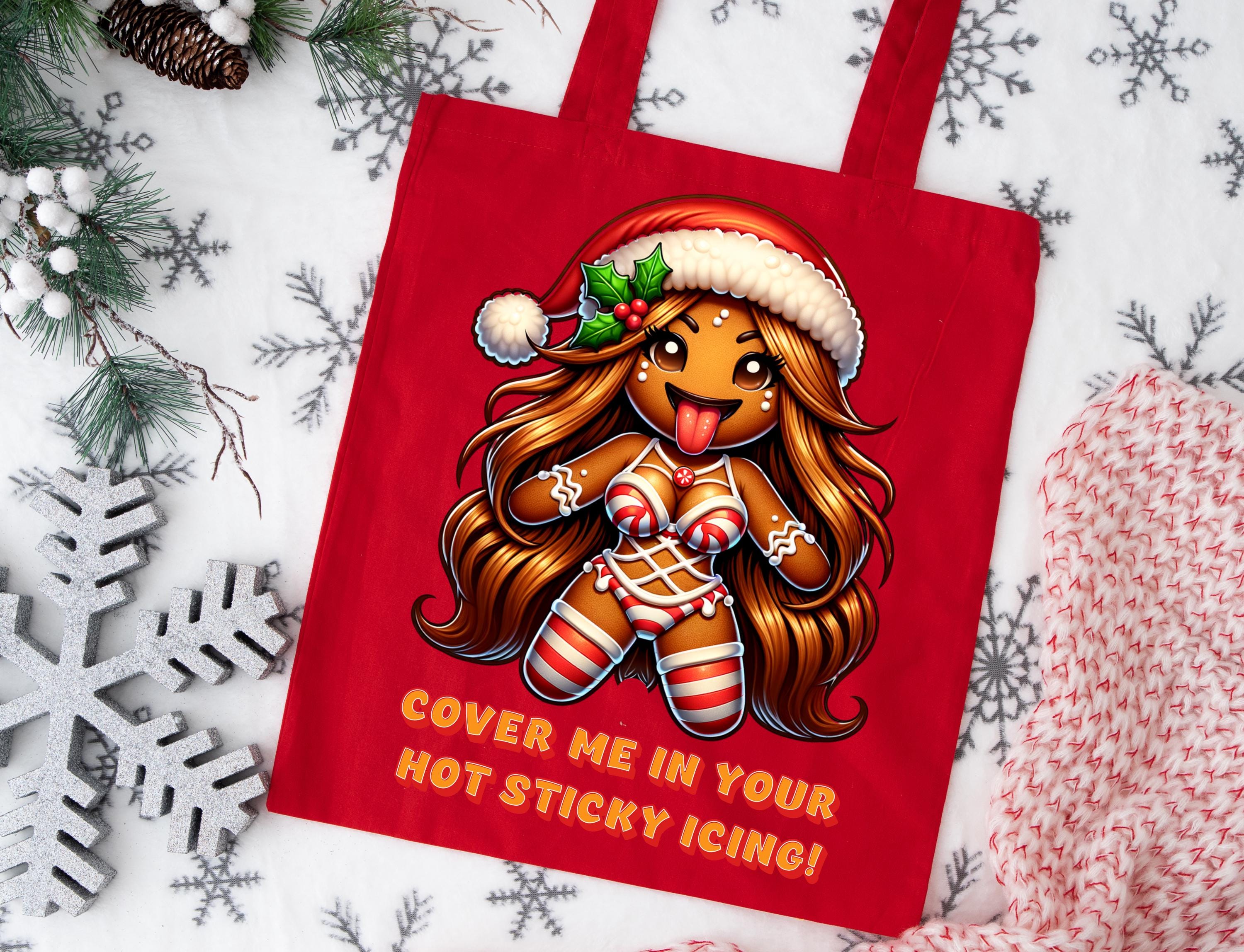 Sexy Gingerbread Woman Png Naughty Christmas Stripper Digital Design Png For T Shirts Mugs