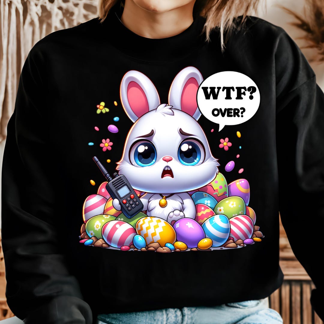 Funny Easter Bunny PNG Sublimation Design for Shirts Mugs Sweaters ...