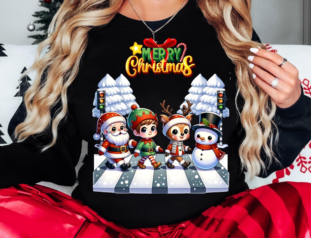 Christmas Crossing PNG – Santa, Elf, Reindeer, Snowman (digital ...