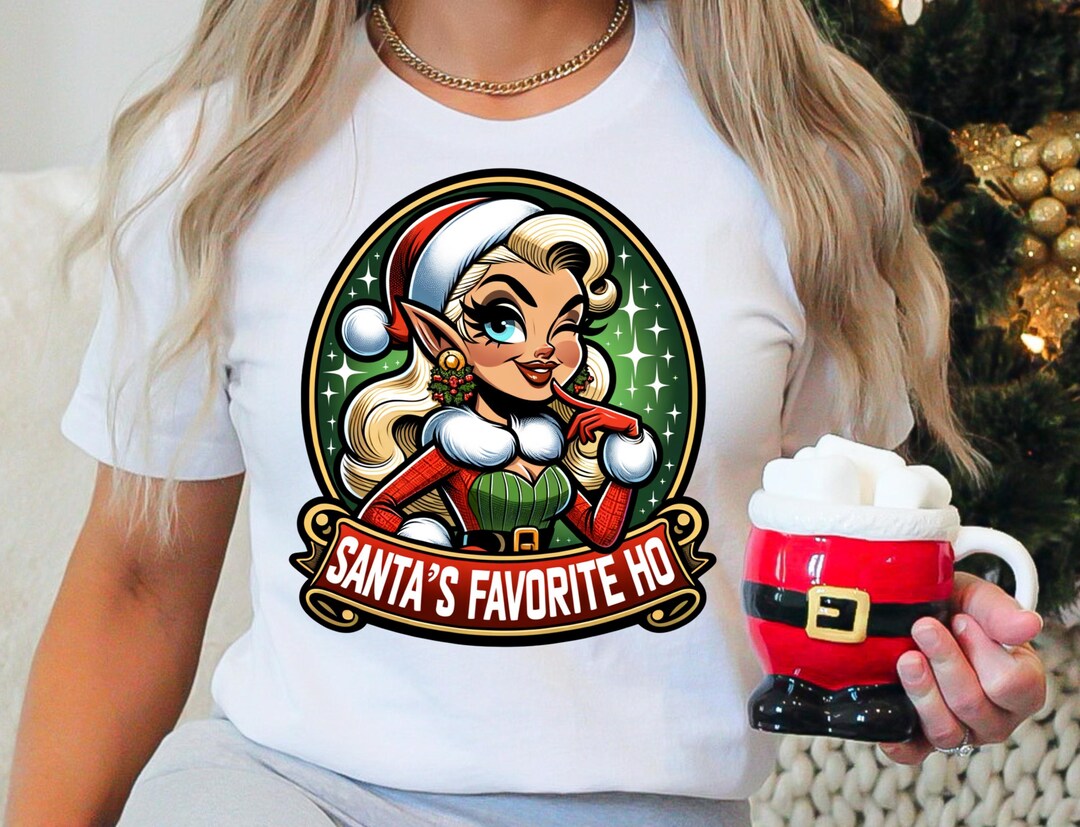 Santa's Favorite Ho Elf PNG – Funny Christmas Design (digital Download ...