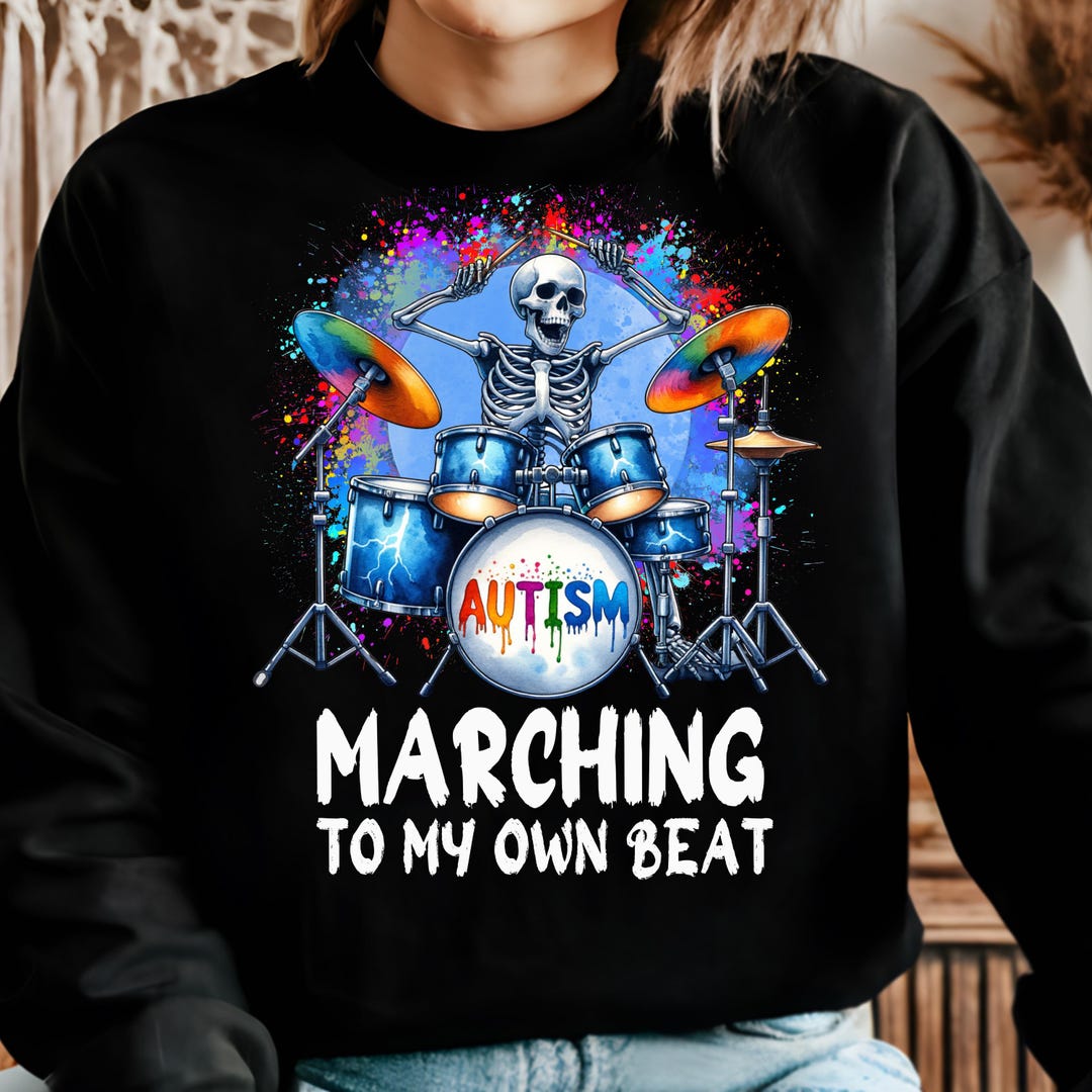 Autism Awareness Skeleton Drummer PNG – Digital Download - Etsy