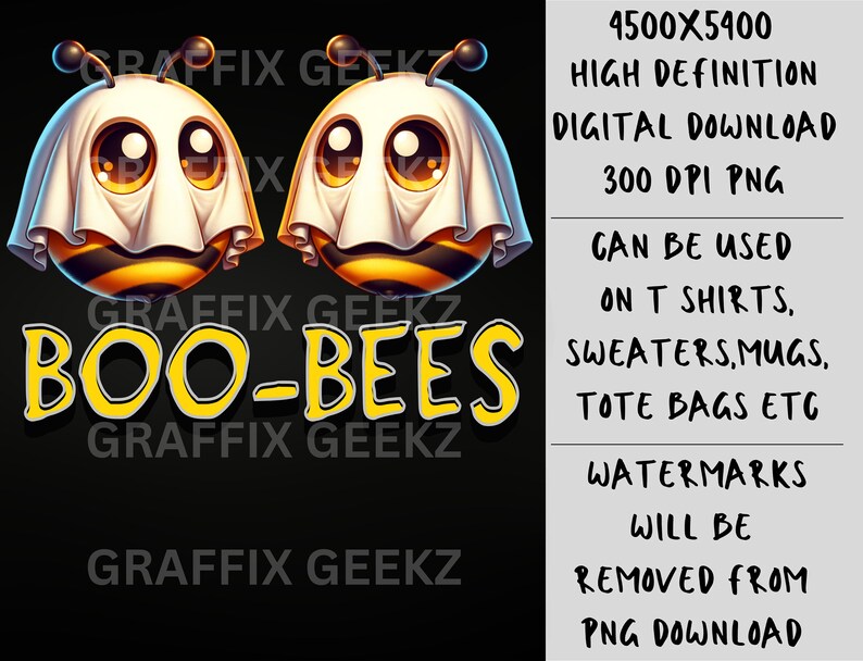 Boo-bees Ghosts Halloween PNG - Funny Ghost Boobies Bee Halloween ...