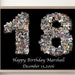 Custom 18th Birthday Photo Collage, Number Photo Collage, 18th ...