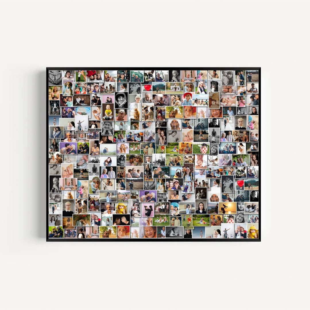 Custom Photo Collage A Unique Collage With Your Photos Gift - Etsy