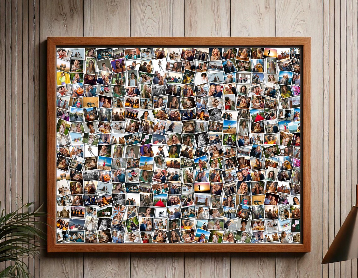 Custom Full Photo Collage, Personalized Picture Collage Gift, Birthday ...