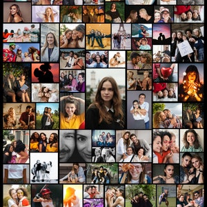 Unique Custom Photo Collage - Birthday Surprise, Full Picture Collage ...