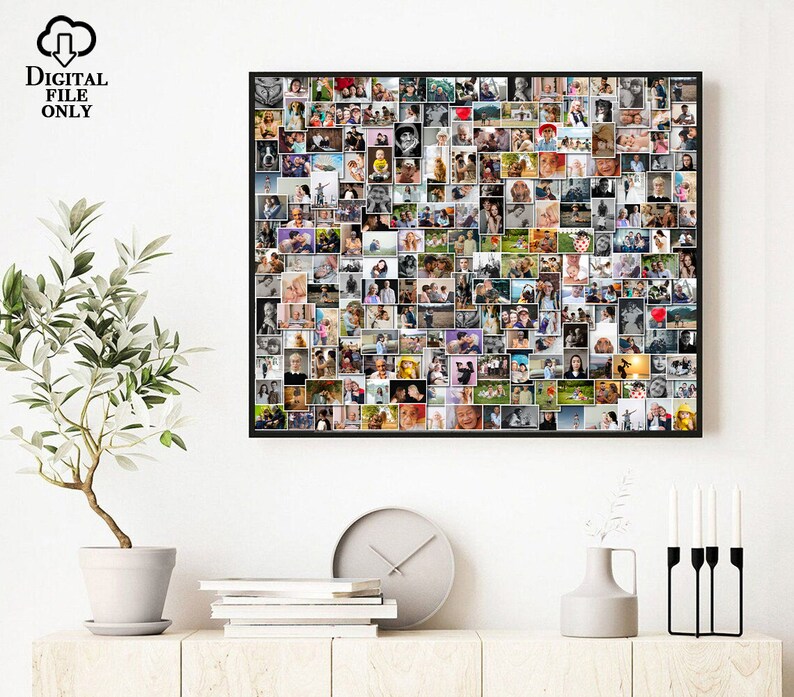 Custom Photo Collage , A Unique Collage With Your Photos, Gift for ...