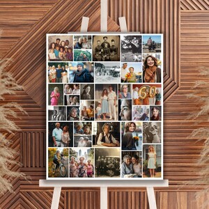 SET 60th Birthday Photo Montage Board - Create Memories With a Custom ...
