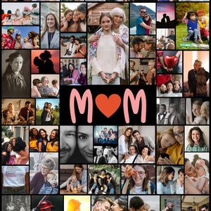 Custom Mom Photo Collage Template, Personalized Mom Frame, Mother's Day ...
