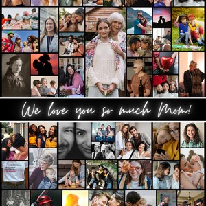 Mother Mom Photo Collage TEMPLATE, Mother's Day Gift From Kids Custom ...