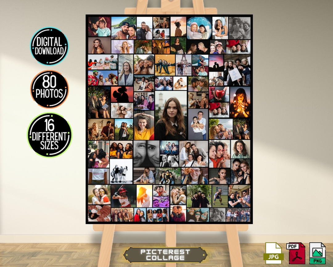 Unique Custom Photo Collage - Birthday Surprise, Full Picture Collage ...