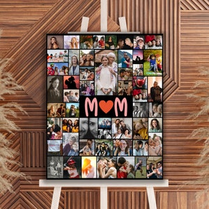 Custom Mom Photo Collage Template, Personalized Mom Frame, Mother's Day ...