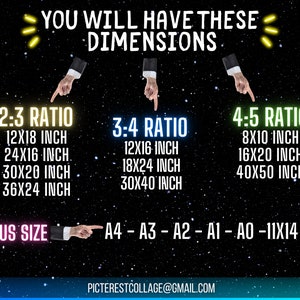 50th Birthday Photo Collage, Number Picture Collage, 50th Anniversary ...