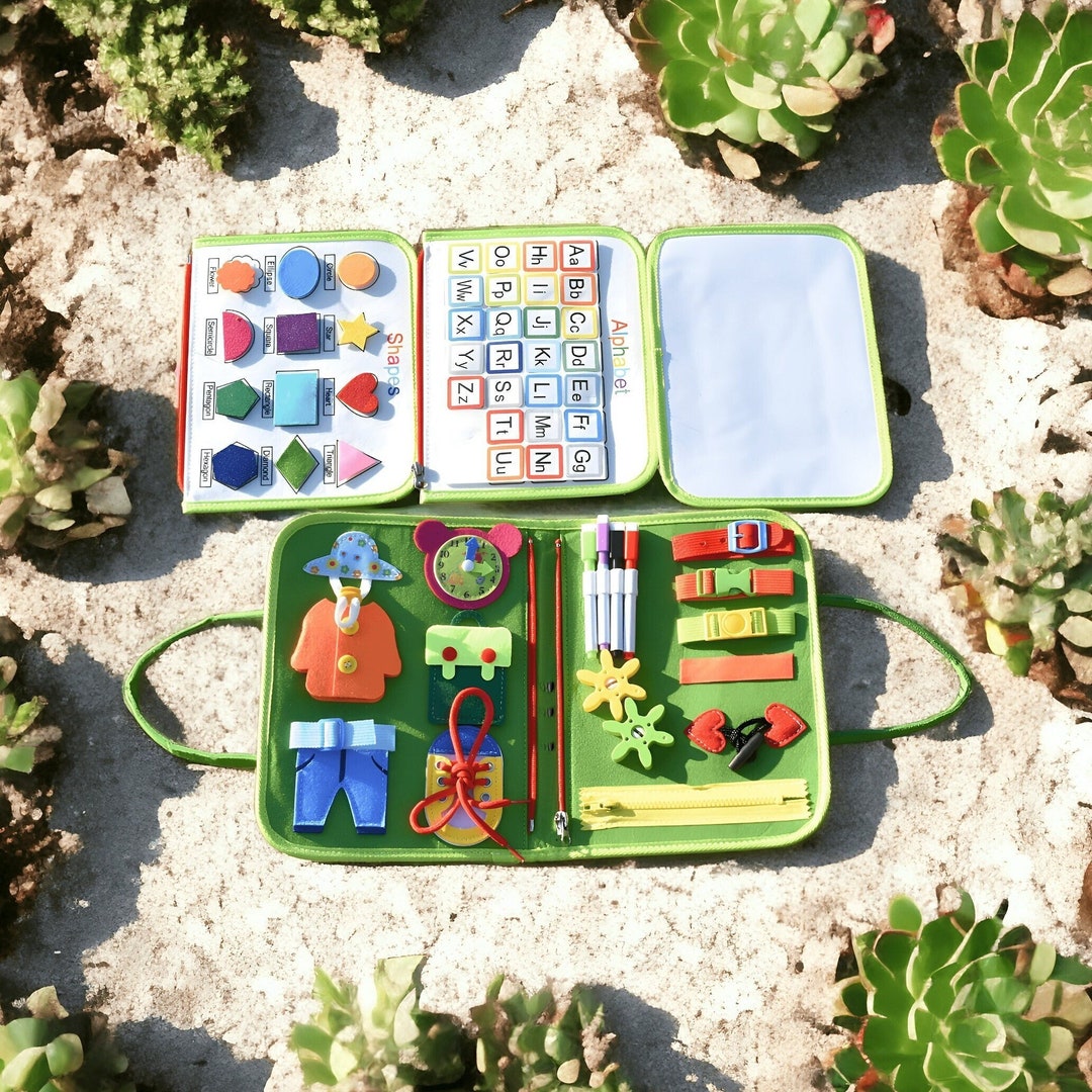 Green Forest Quiet Busy Book Preschol Activity Book Baby Shower Boy ...