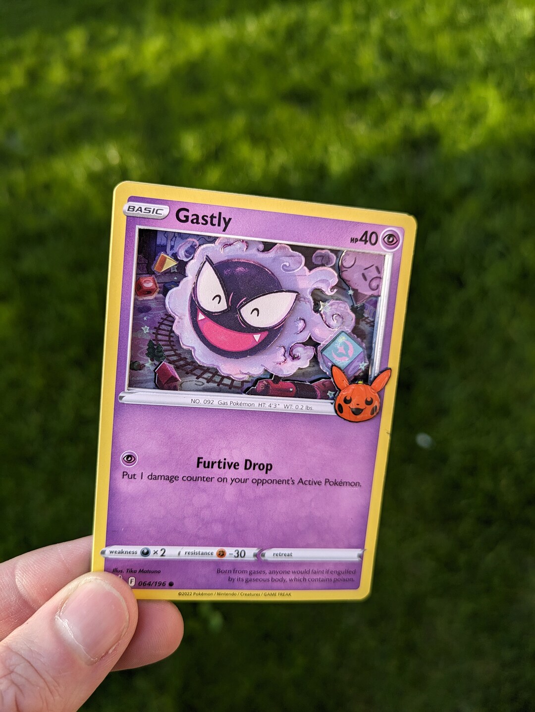 Gastly Shadowbox 3D Pokemon Trading Card Handmade - Etsy