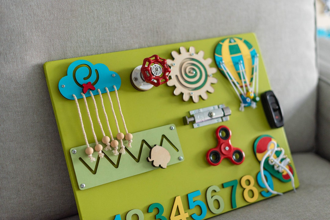 Toys for 2 Year Old Boy, Busy Board 1 Year Old, Montesorri Fidig Board ...