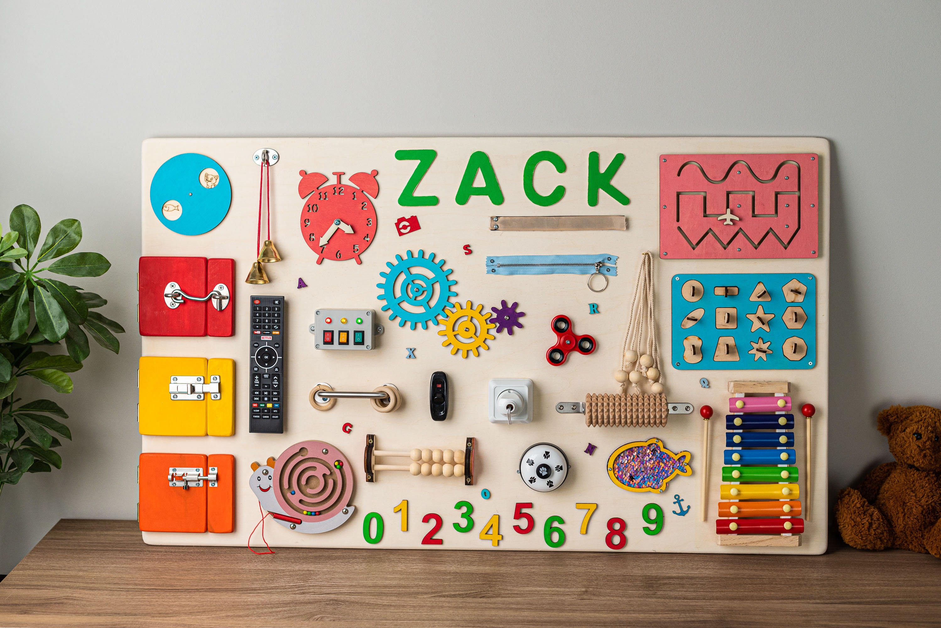 Busy Board Fine Motor Development, Emotional Intelligence, Early Kids ...