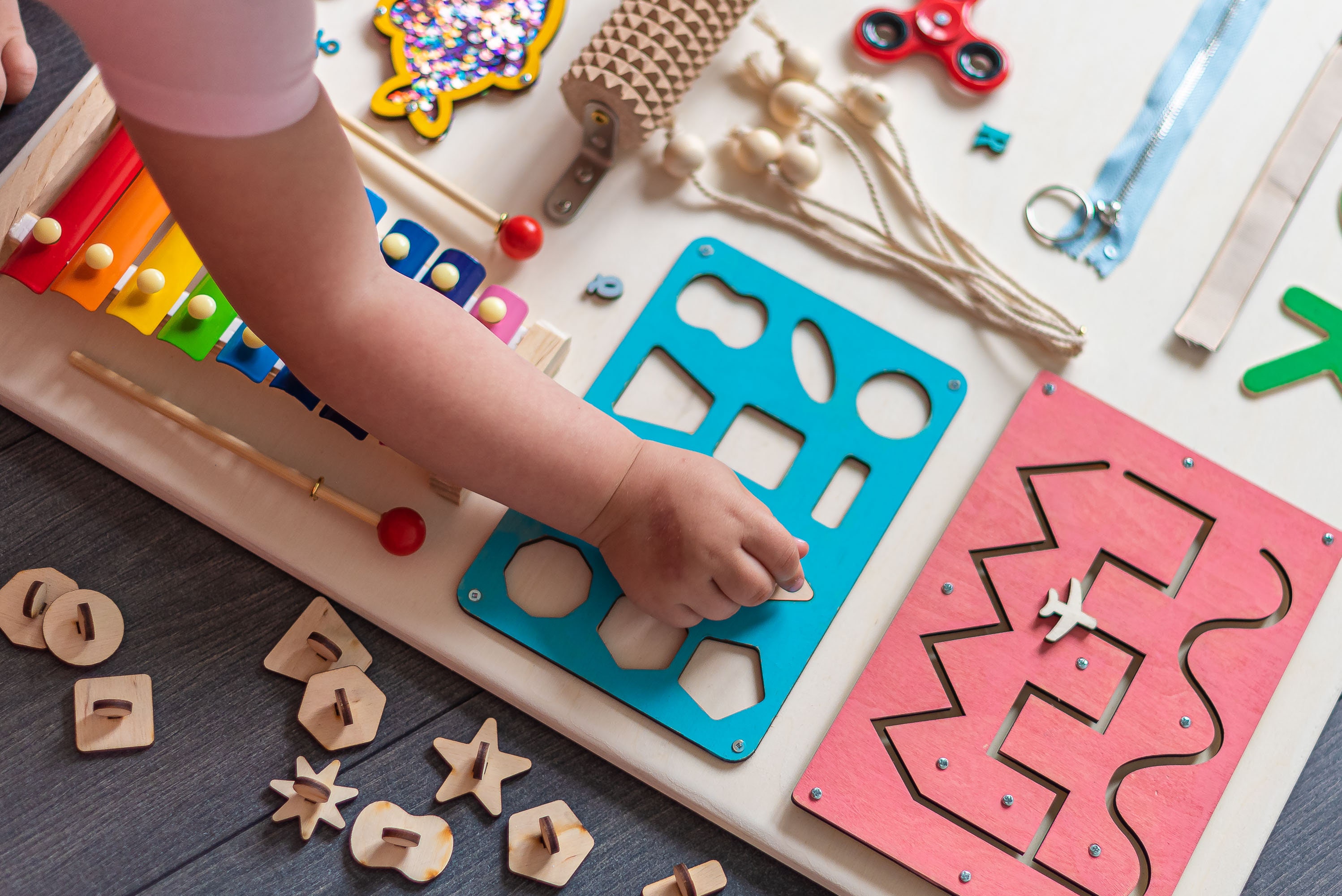Busy Board Fine Motor Development, Emotional Intelligence, Early Kids ...