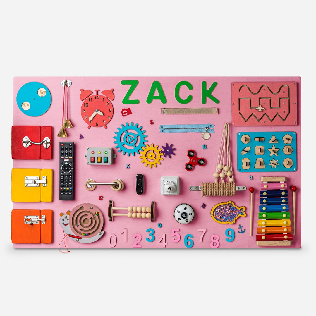 EXTRA LARGE Busy Board, Personalized Toys, Custom Busy Board, Choose ...
