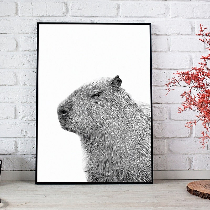 Capybara Painting - Etsy