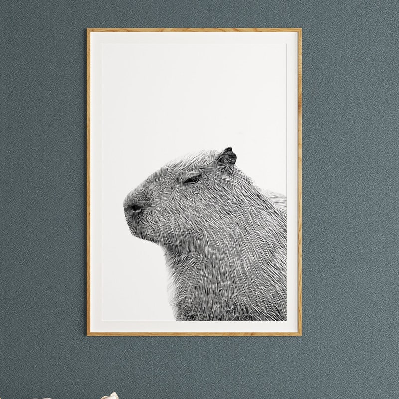 Capybara Print - Etsy